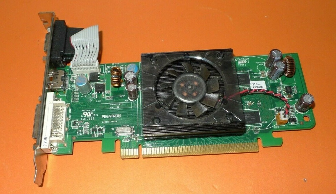 GENUINE Dell Pegatron ATI Radeon HD 3450 256MB Graphics Card DVI HDMI ...
