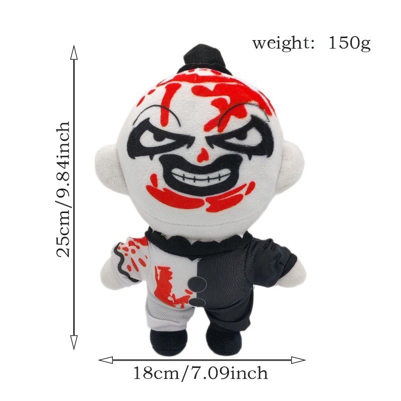"Terrifier 3 Art the Clown Plush Doll 25cm - Horror Movie Soft Toy | eBay