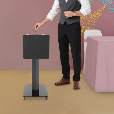 Suggestion Ballot Box with Lock and Key, Floor Standing Donation Box ...