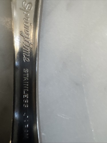 Springtime Japan Set of 4 Oval Soup Spoons Floral Stainless Flatware ...