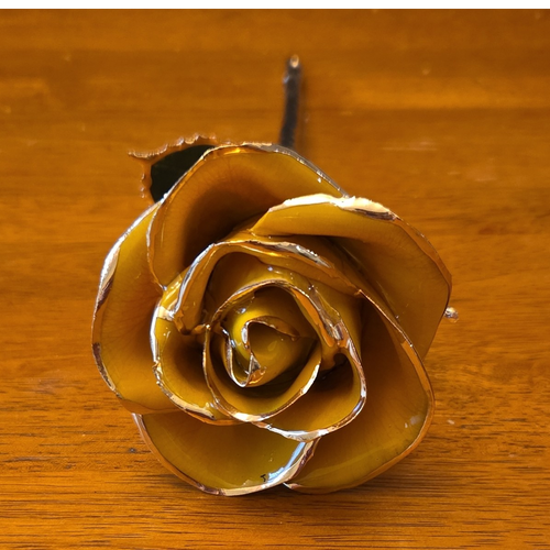 I Hate Steven Singer yellow gold dipped rose | eBay