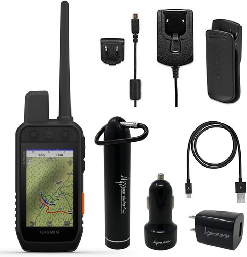 Garmin Alpha 200i Dog Tracking and Training Handheld System with Power ...