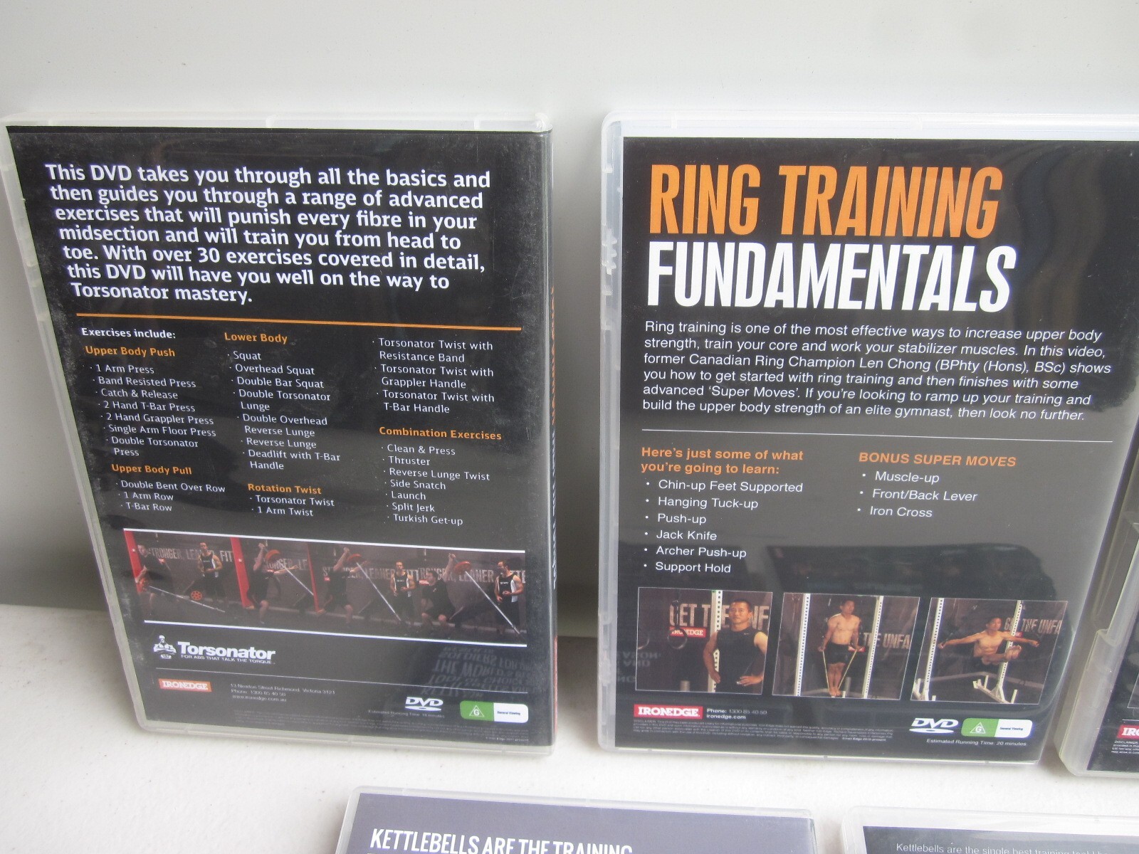 "NEW" WEIGHT TRAINING 5 x FITNESS DVDS, KETTLEBELLS, RINGS, BANDS ...