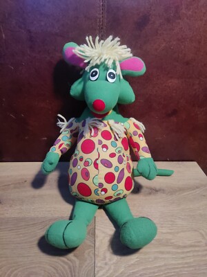 Vintage Green Polkaroo Polka Dot Door TV Show 20" Plush Toy 1994 Irwin ...