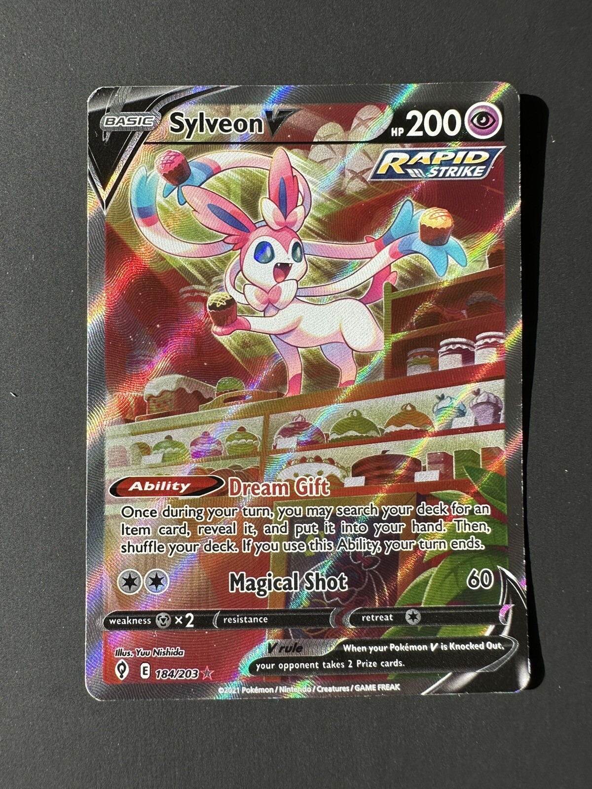 Pokémon TCG Sylveon V Alt Art Evolving Skies 184/203 | eBay
