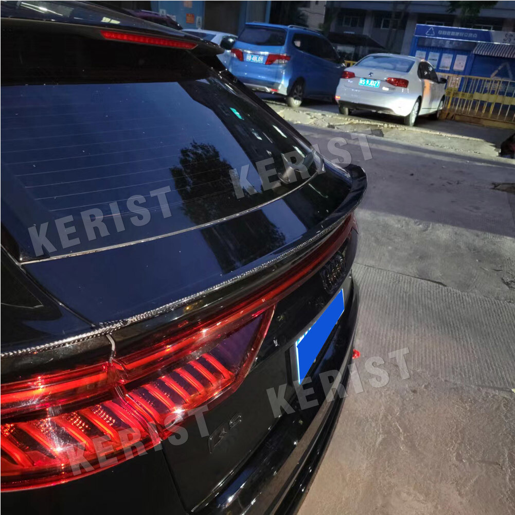 Spoiler Fit for Audi Q8 SQ8 RSq8 Carbon Fiber Rear Bumper 3pcs Middle ...