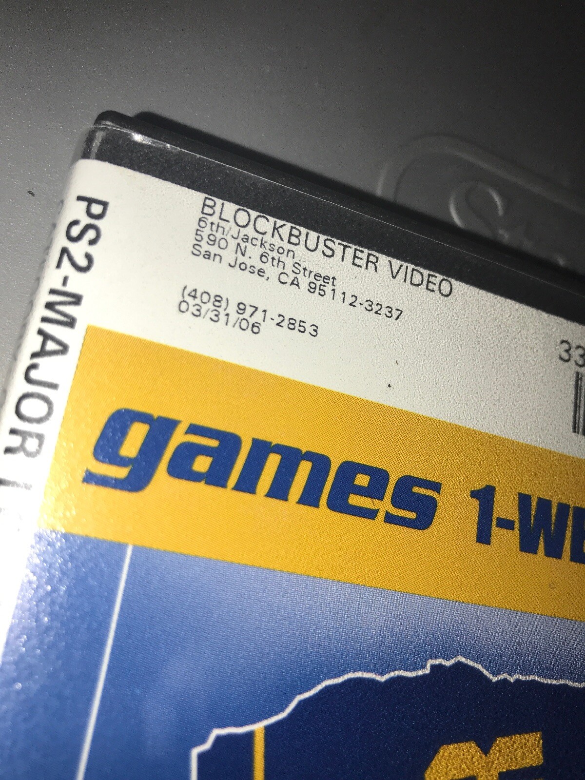 Blockbuster Video Store PS2 MLB black Label Complete 2k6 Game Manual | eBay