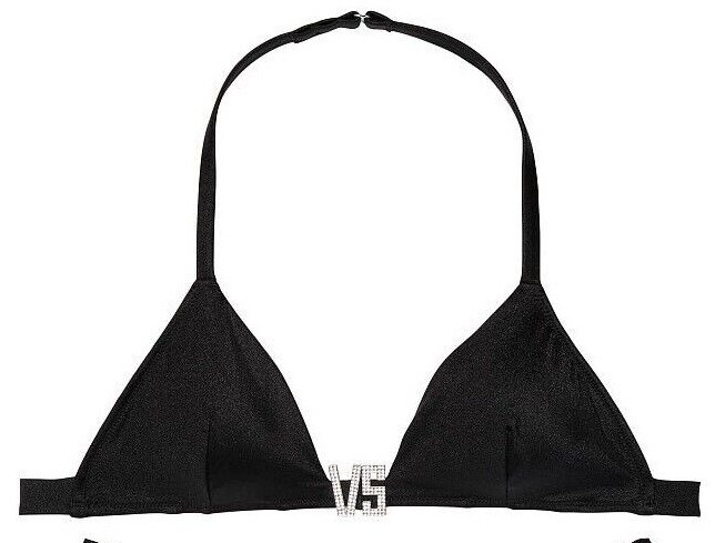VICTORIAS SECRET VS SHINE HARDWARE BIKINI SWIM TOP BOTTOM SWIMSUIT SET ...