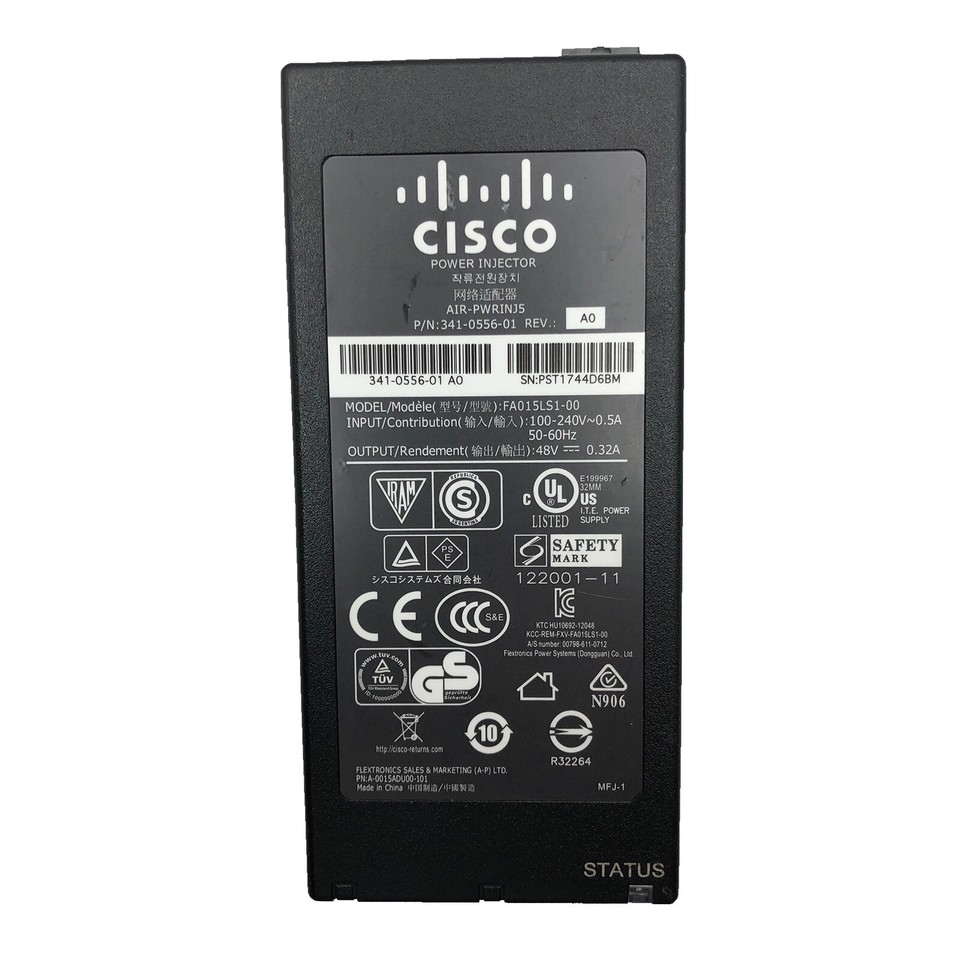 Genuine Cisco PoE Power Injector for Aironet 1040 Series Access Points ...