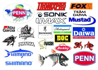 Fishing stickers waterproof vinyl non fading ideal tackle boxes ...