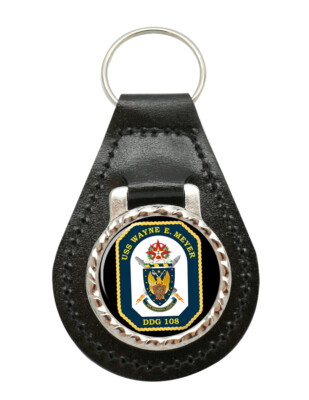 USS Wayne E. Meyer (DDG-108) Leather Key Fob | eBay Australia