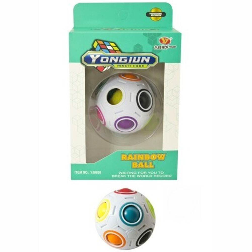 4 x Rainbow Magic Ball Cube Educational Intelligence AZ Twist Puzzle ...
