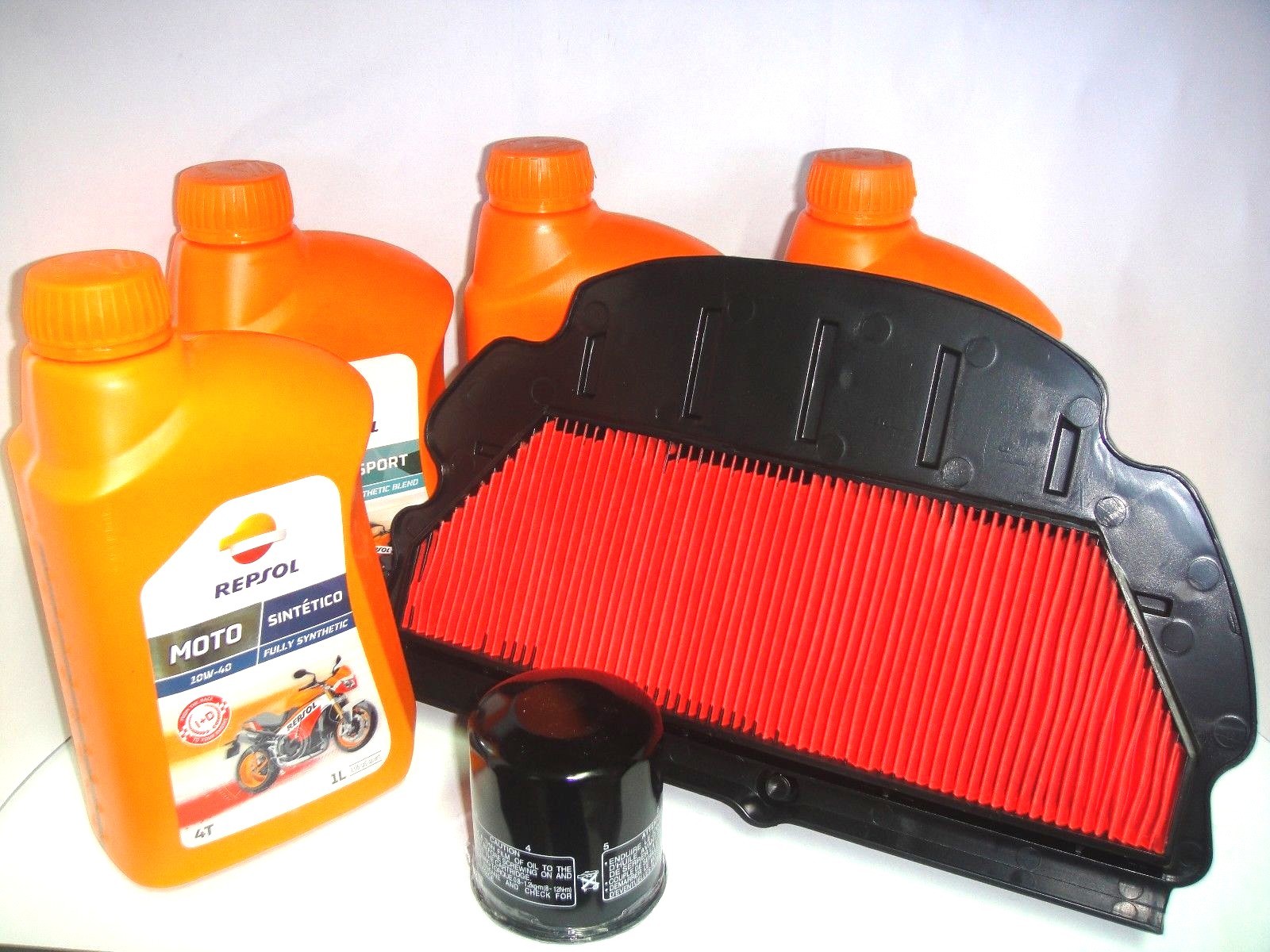 Oil Change Kit Repsol Synthetic 10W-40 Honda CBR 954 RR Fireblade 900 ...