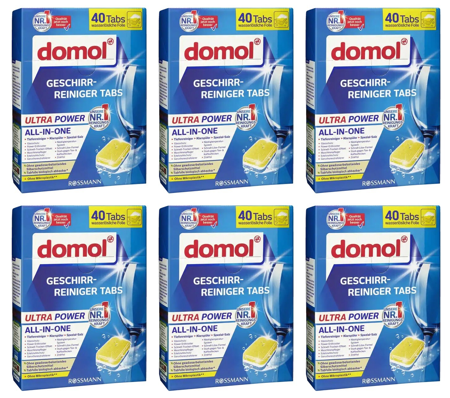6 x 40 Stk | domol Geschirr-Reiniger Tabs Ultra Power | eBay.de