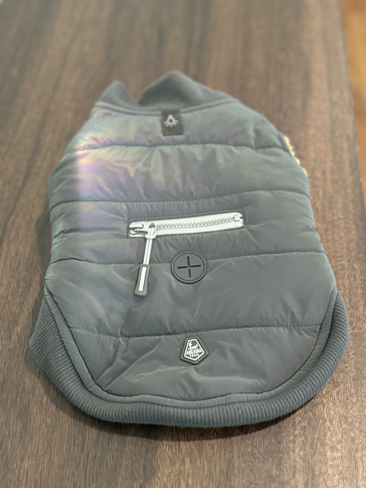 Arcadia Trail Ultra Reflective Dog Jacket Size XS Gray - NWOT | eBay