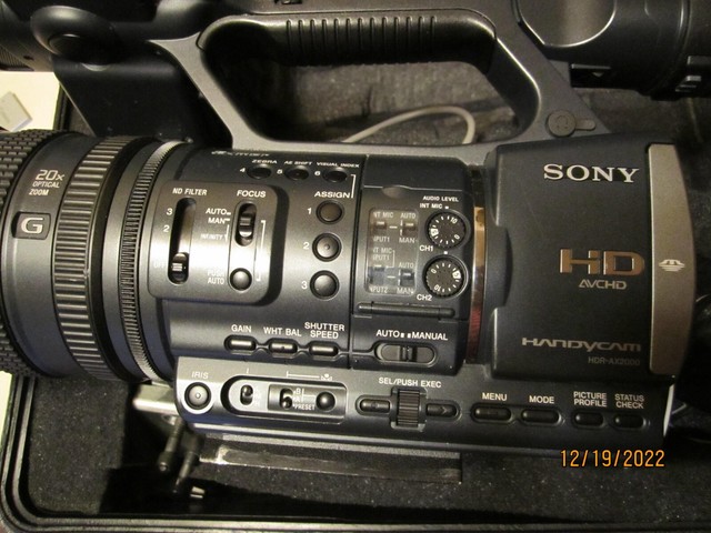 Sony HDR-AX2000E High Definition Flash Media, AVCHD Camcorder for sale ...
