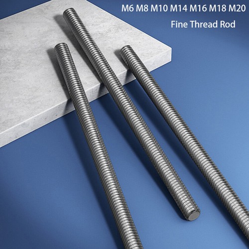 M6 M8 M10 M14 16 18 M20 Fine Thread A2 Stainless Steel Threaded Rod Bar ...