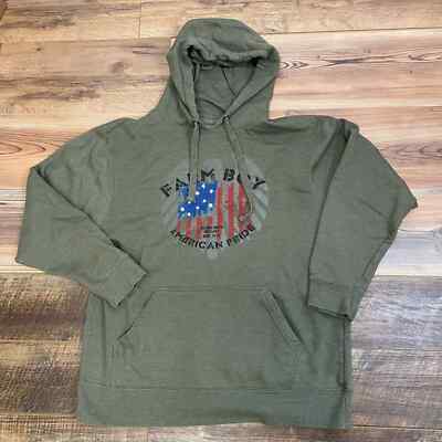 Knee deep Farm Boy American pride sweatshirt green mens large | eBay