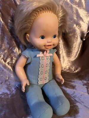 VTG Baby Doll Mattel 1981 Bye Bye Diapers Pull String Works, Claps ...