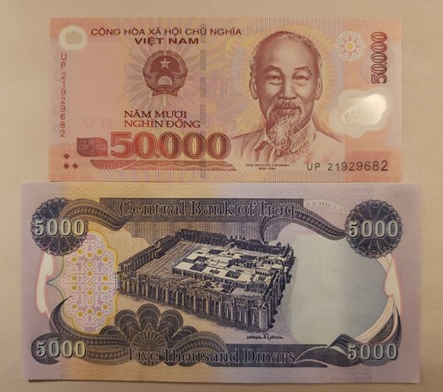 5K NEW IRAQI DINAR - And Receive FREE 50000 Viet Nam Dong USA SELLER | eBay