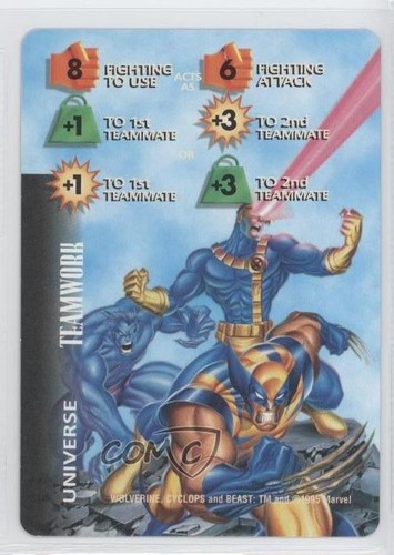 1995 Marvel Overpower CCG Universe Cards Wolverine Beast Cyclops 02v3 ...