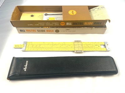 NEW Slide Rule, Vintage PICKETT No. N-500-ES "All Metal" Slide Rule, C ...