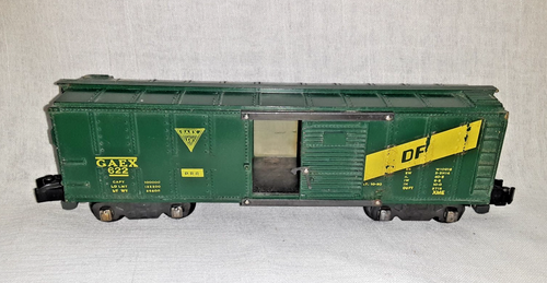 Vintage American Flyer Train GAEX No. 622 Box Car Type II with Knuckle ...