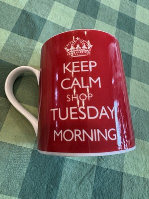 Keep Calm Shop Tuesday morning Coffee Mug, Red | eBay
