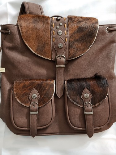 Trinity Ranch Backpack. Leather With HOH ( Hair On Hide). New With Tag ...