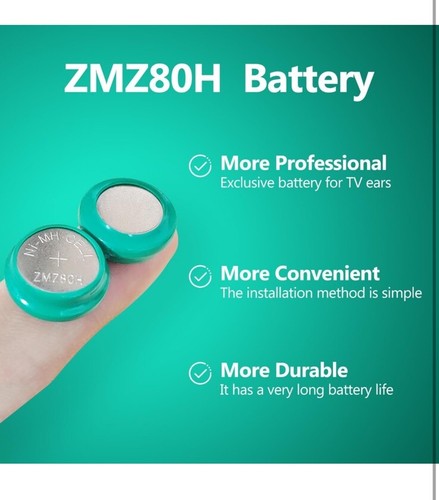 3-PACK Replacement Rechargeable NiMH Batteries for TV Ears 5.0 Headset ...