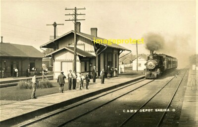 Sabina, Ohio - C & M Y railroad Station seen here in August 1912 | eBay