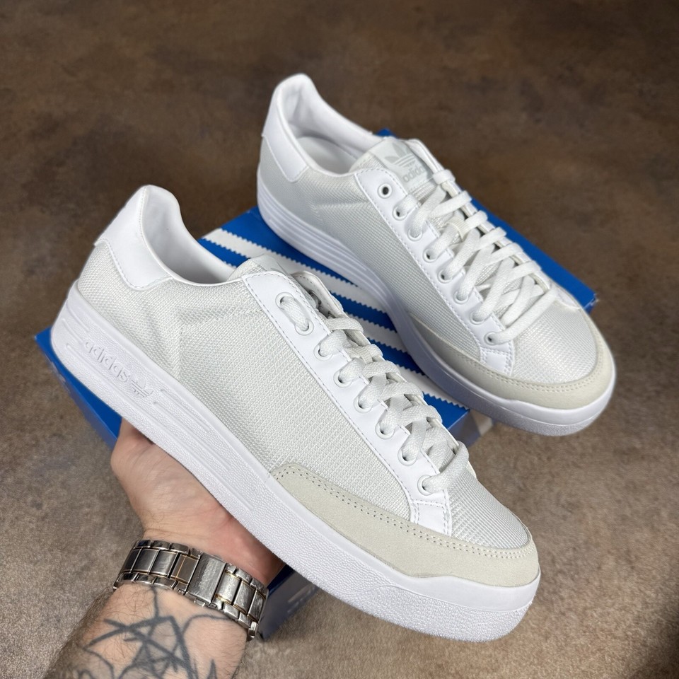 Adidas Originals Rod Laver White Beige Trainers UK 10 | FREE SHIPPING ...