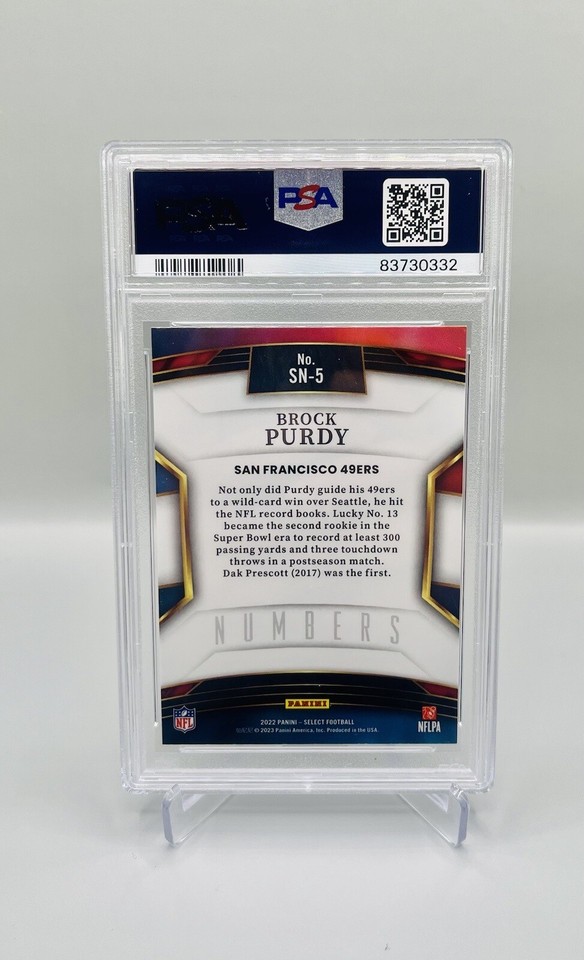 2022 Panini Select #SN5 Brock Purdy - RC Numbers - PSA 10 | eBay