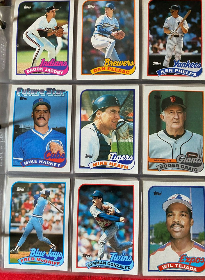 1989 Topps baseball complete Set 1-792 in Plastic Sheets | eBay