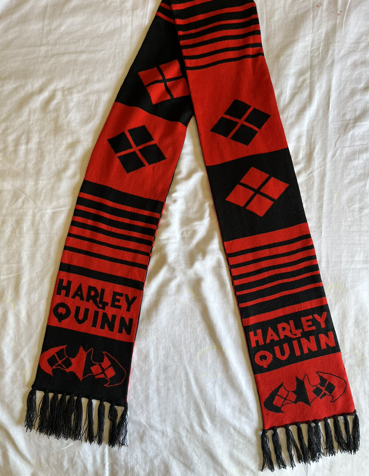 Dc Comics Harley Quinn Scarf Batman Edition - Gem