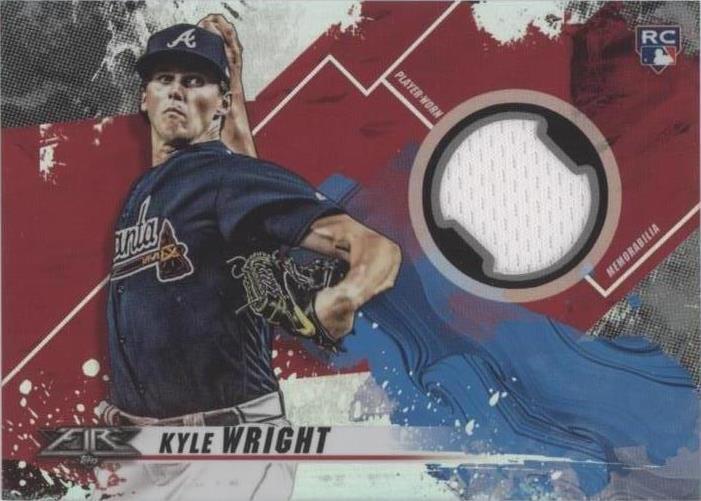 2019 Topps Fire - Fire Relics Kyle Wright #FR-KW (MEM, RC) for sale ...