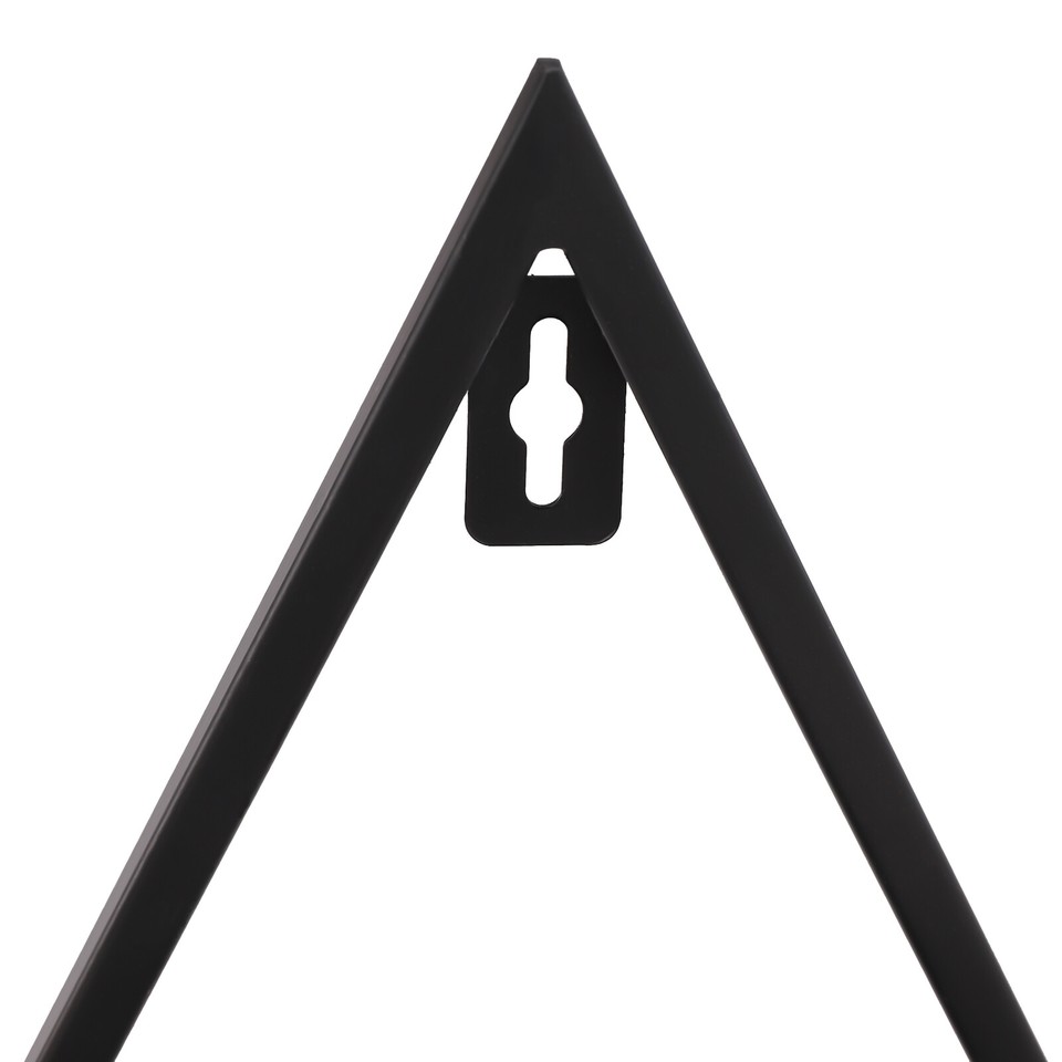 5 Tiers Metal Triangle Nail Polish Display Racks Black Wall-Mounting ...