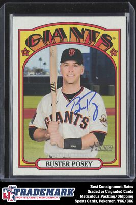 2021 Topps Heritage #ROA-BP Buster Posey Real One Auto High Number | eBay