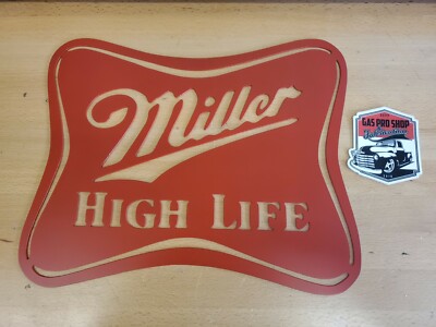 Miller High Life Metal Sign Wall Art Plasma Cut Home Decor Gift Idea ...