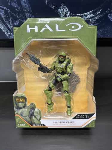 Halo Infinite Master Chief Commando Rifle Grappleshot Figure Base 4 ...