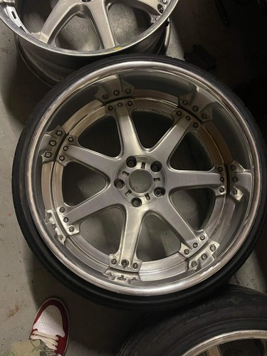 "19"" Volk WORK GT7 3 Piece Wheels Rims | 5x114.3 | Chrome Plated ...