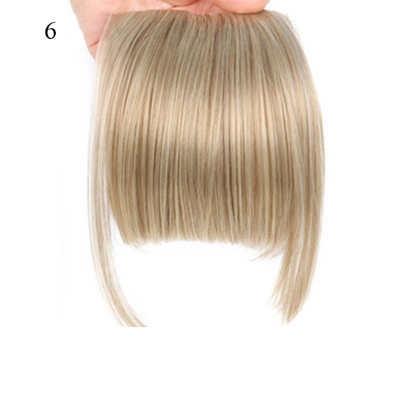 Clip In Women For Human Hair Neat Bangs Front Fringe Hair Extensions ...