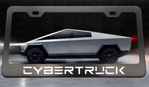 Cybertruck laser engraved Stainless License Plate Frame A2 fit Tesla ...