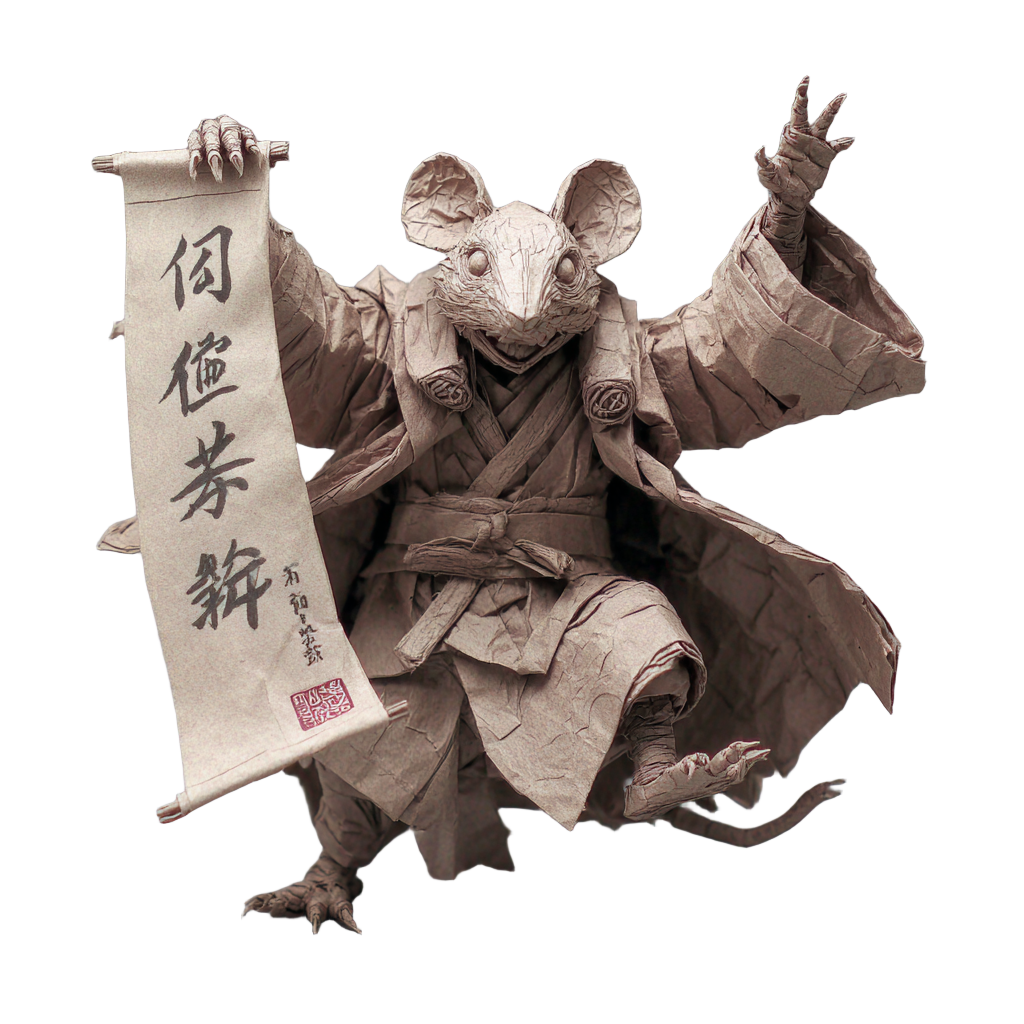 Paper Rat Samurai Vinyl Car Decal Sticker – Waterproof & UV-Resistant ...