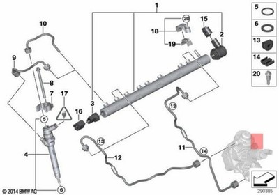 Genuine BMW X5 M X6 E70 E71 F01 F02 F10 F11 F15 F16 750dX Injector ...