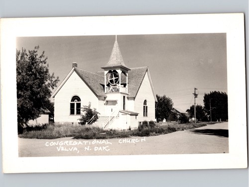 c1935 Congregational Church Velva North Dakota ND McHenry County RPPC ...