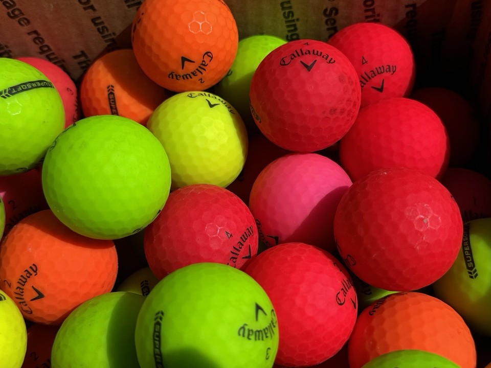 Callaway AAA 100 Bold Neon Colors Matte Finish Golf Balls 3A | eBay