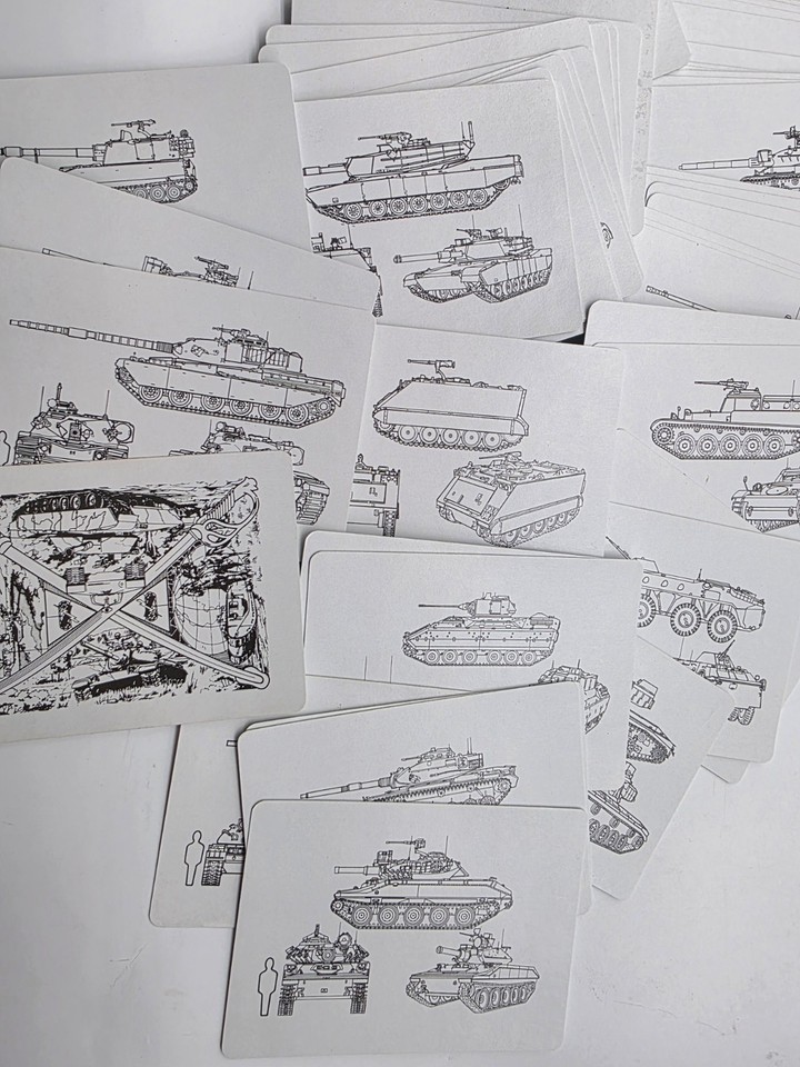 Aircraft & Armored Vehicle Recognition Playing Cards Vintage Graphic | eBay