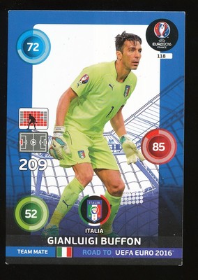 118 GIANLUIGI BUFFON ITALIA CARTE CARD ADRENALYN ROAD TO UEFA EURO 2016 ...