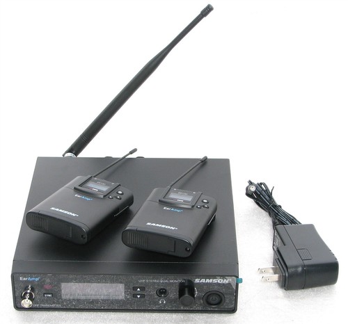 Samson EarAmp EWM100 SWEA100D-K Wireles In Ear Monitor Dual System | eBay
